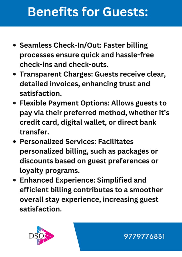 Best Hotel Billing Software in India - DSO Software | PDF