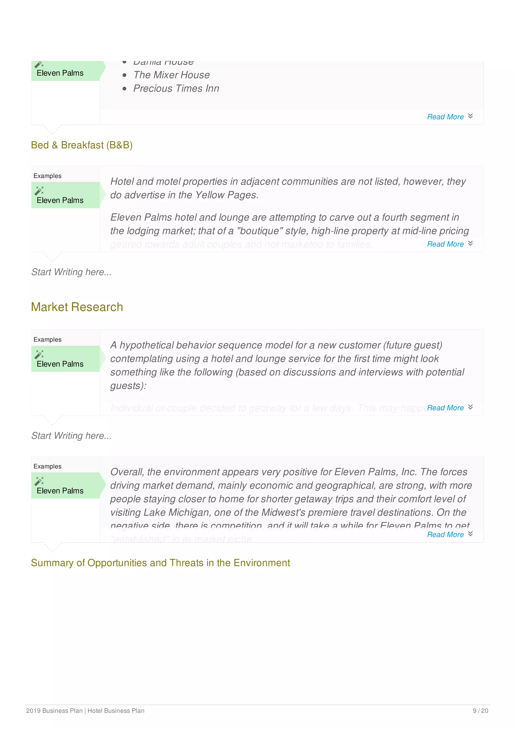 Hotel business plan example | PDF | Hotel Properties | Real Estate