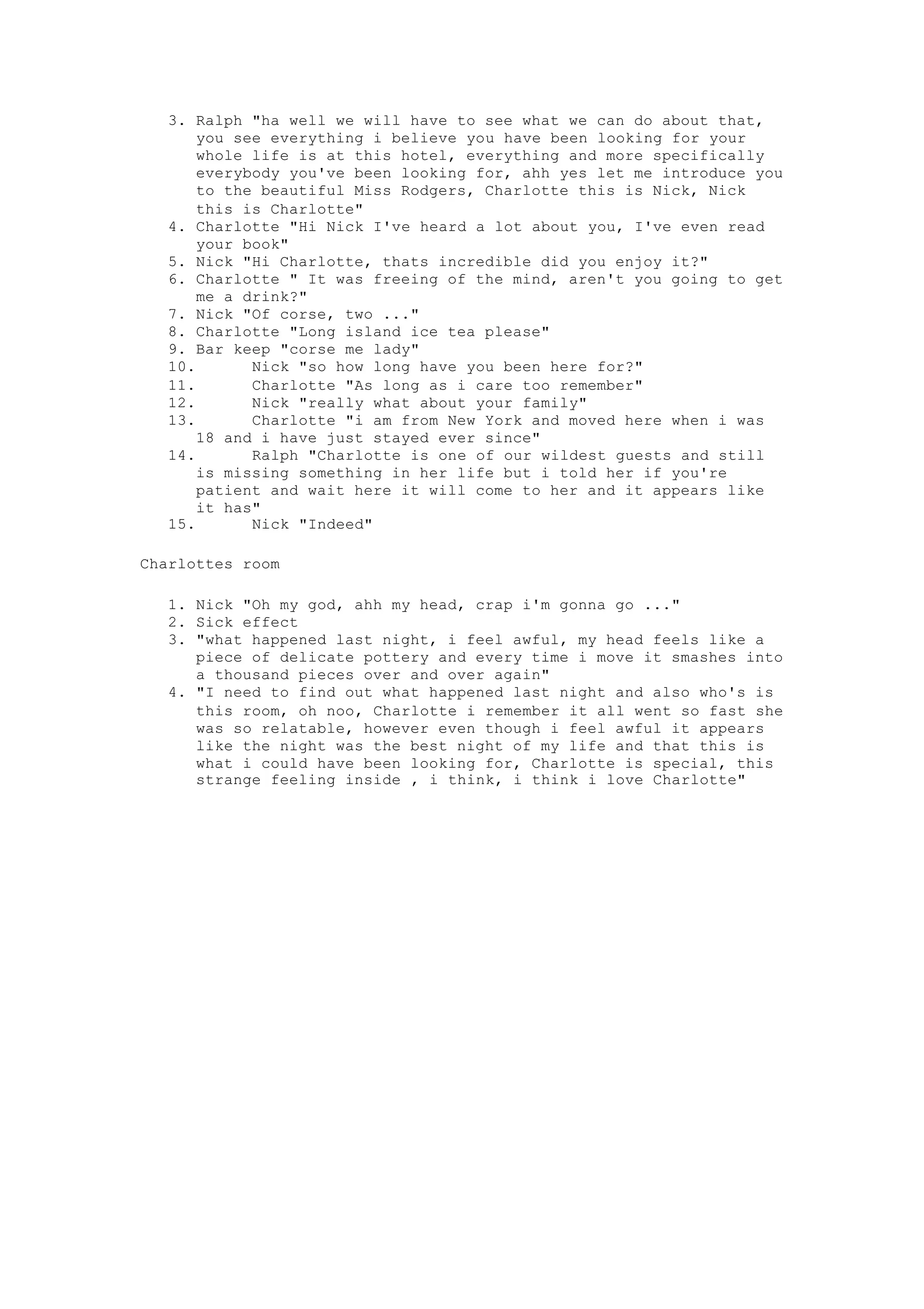 Hotel california script | DOCX