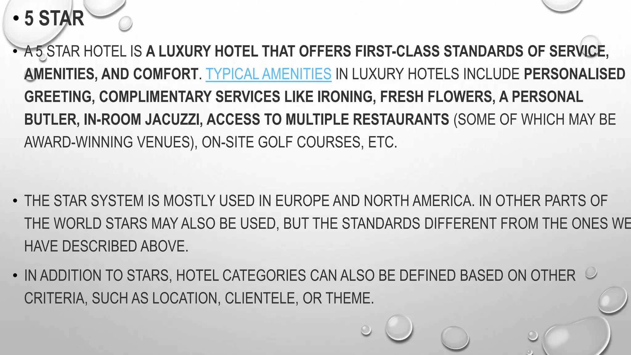 HOTEL Categories.pptx | Hotels and Motels | Travel Type