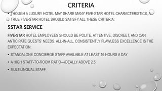 HOTEL Categories.pptx | Hotels and Motels | Travel Type