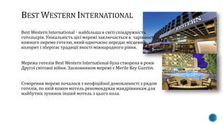 Hotel chains | PPTX