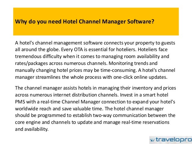 Hotel Channel Manager | PPTX