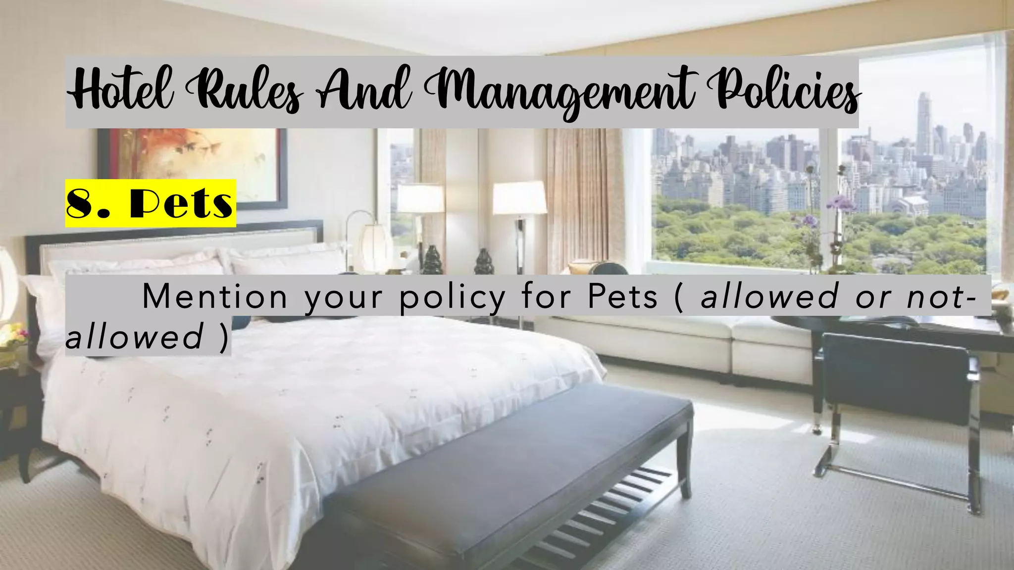 Hotel codes, rules and regulations | PDF