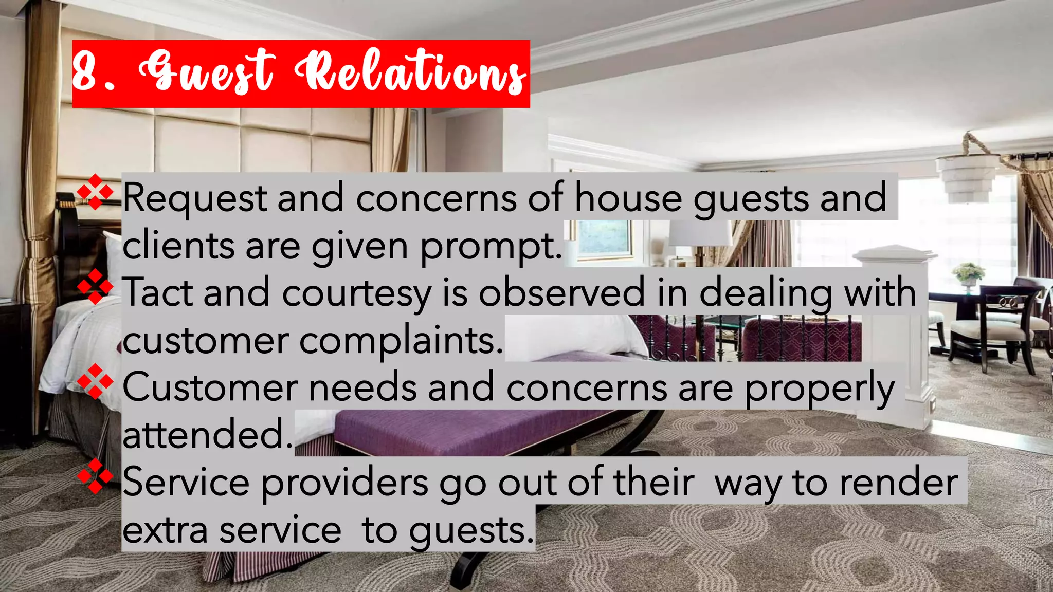 Hotel codes, rules and regulations | PDF