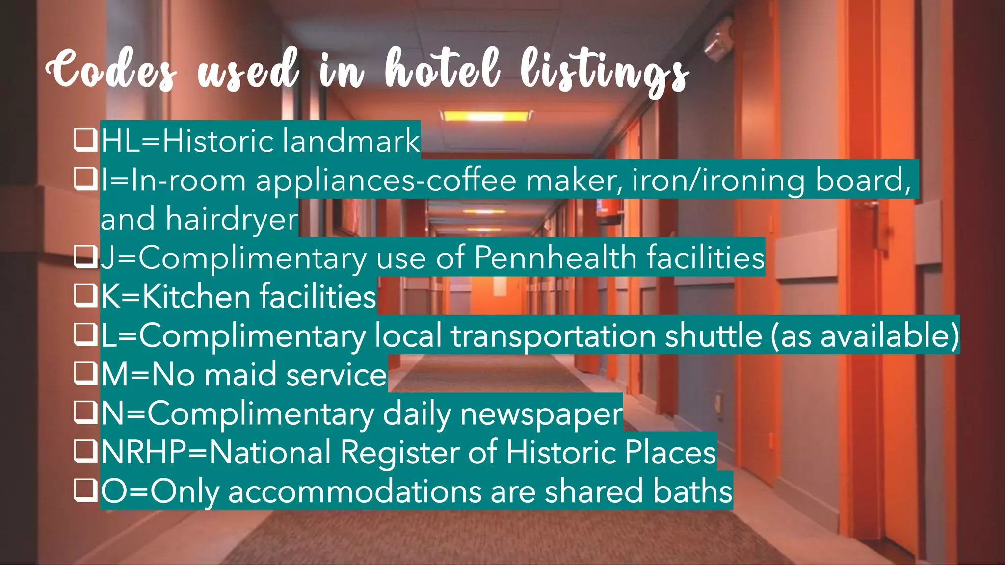 Hotel codes, rules and regulations | PDF