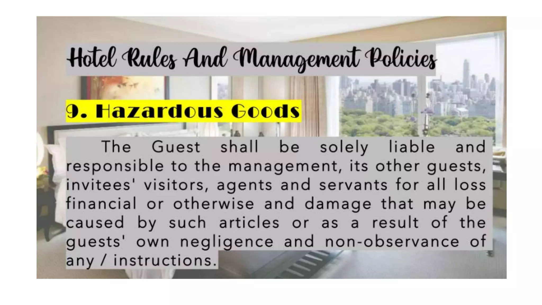 Hotel Codes, Rules & Regulation.pptx