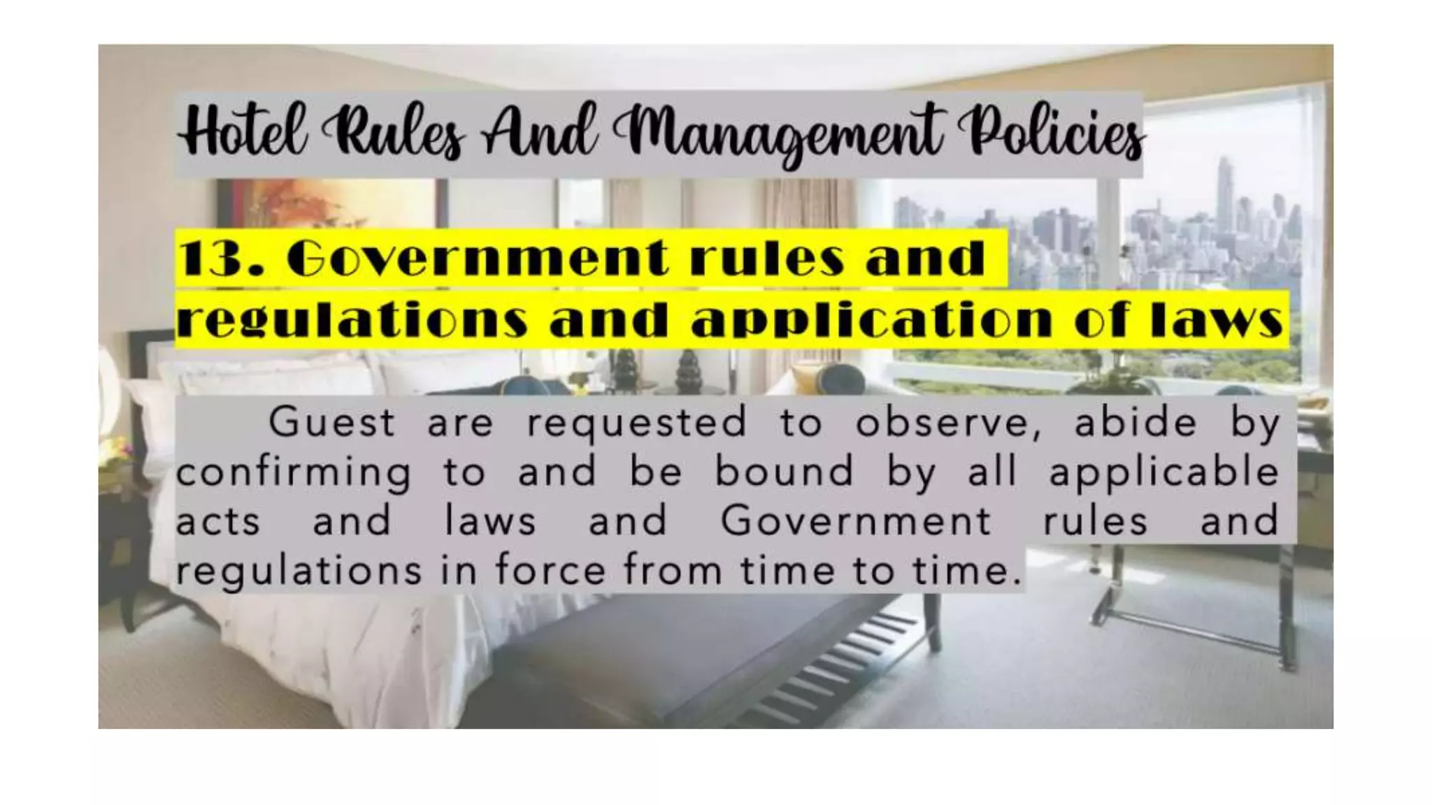 Hotel Codes, Rules & Regulation.pptx