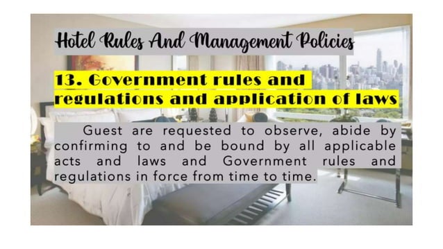 Hotel Codes, Rules & Regulation.pptx