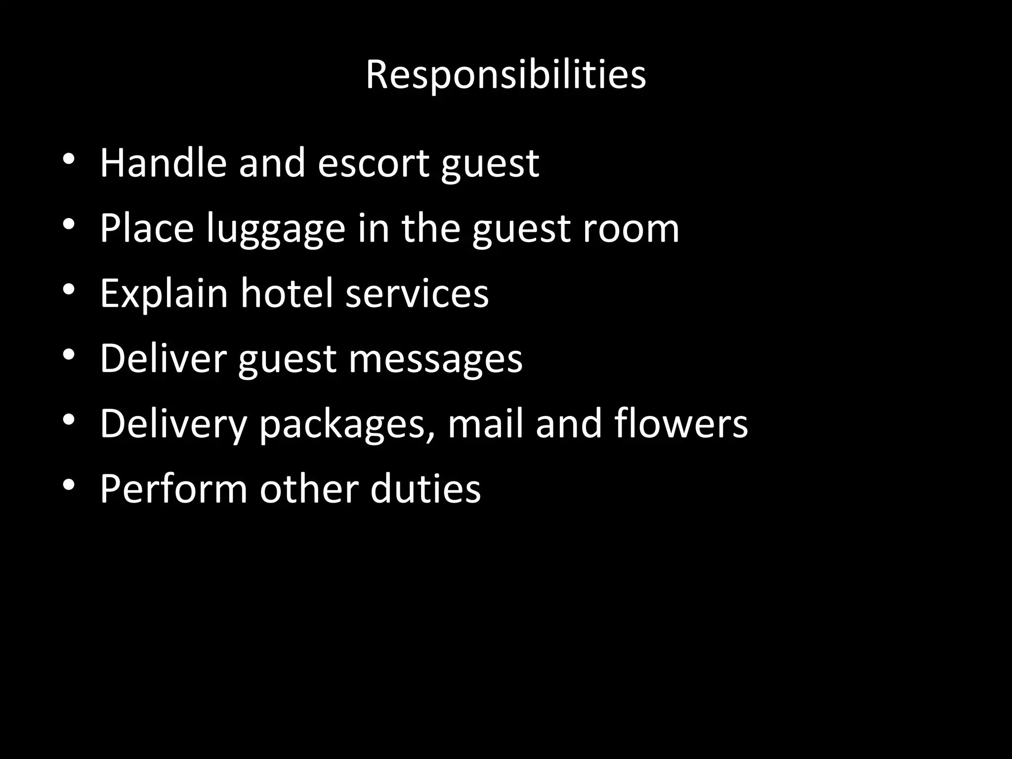 Hotel departments | PPT