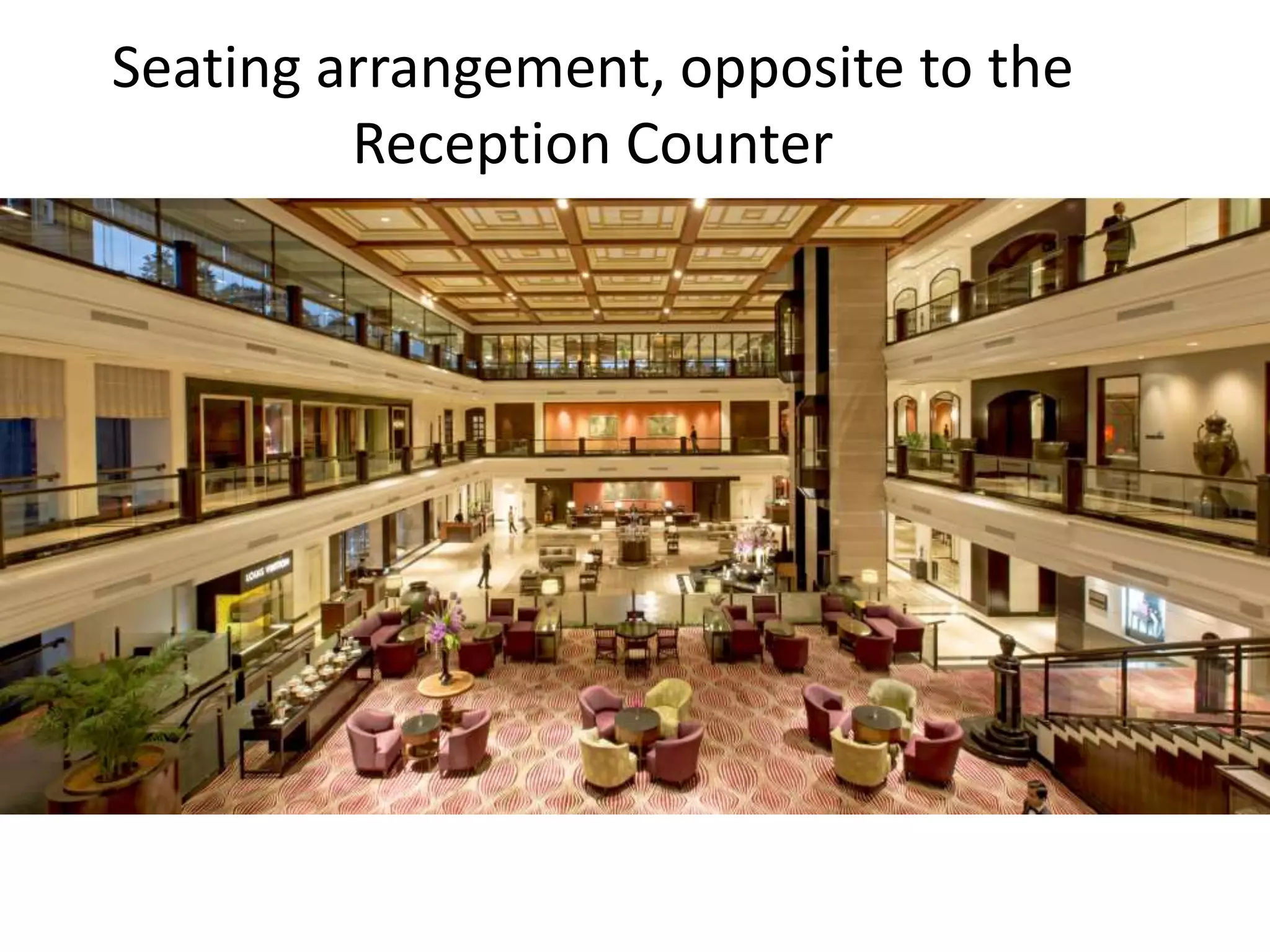 Hotel entrance, lobby layout; front office | PPTX