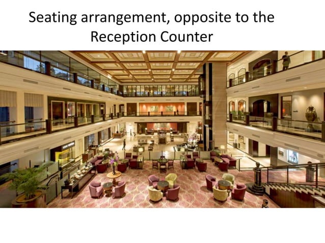 Hotel entrance, lobby layout; front office | PPTX