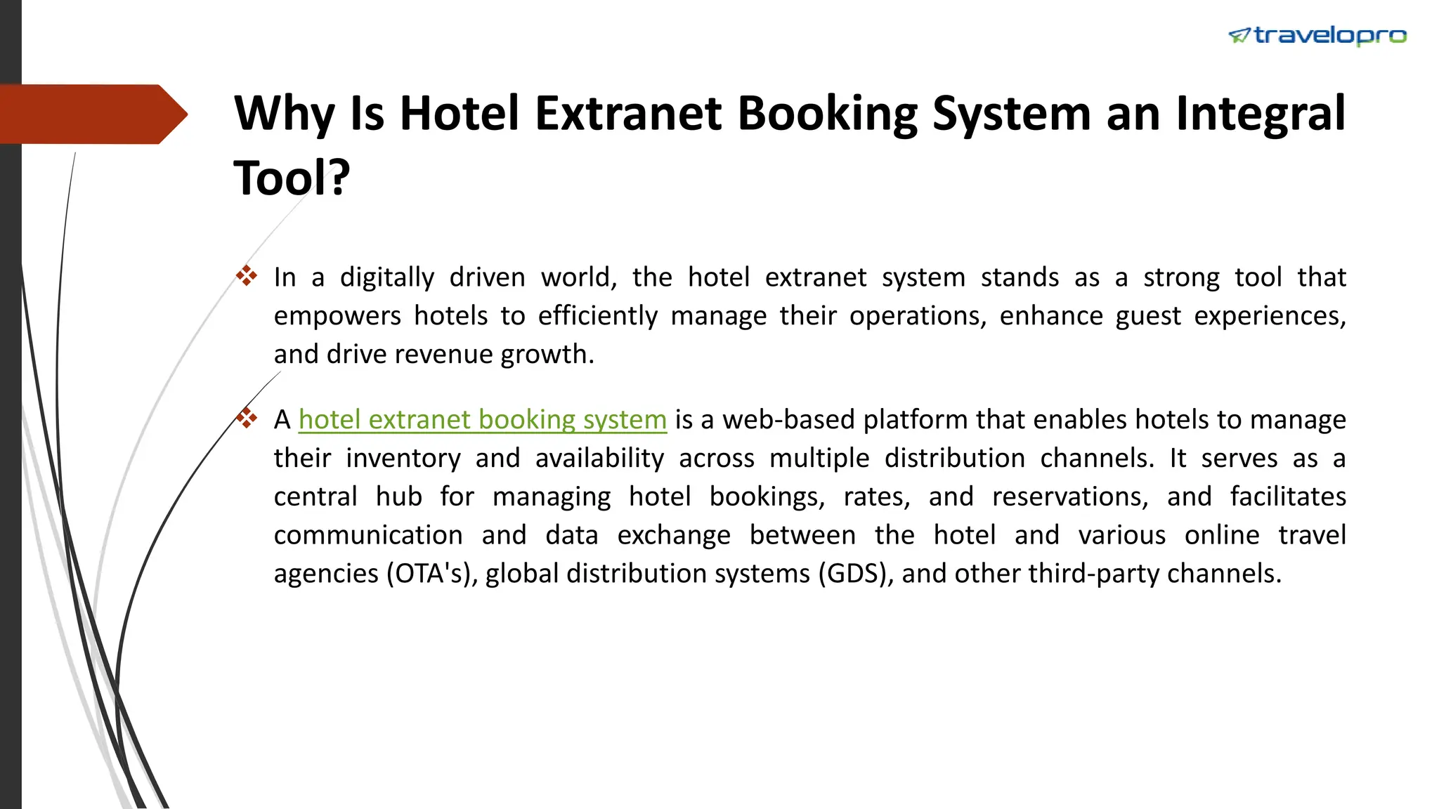 Hotel Extranet Booking System| Hotel Extranet .pptx
