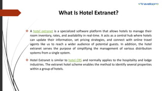 Hotel Extranet Booking System| Hotel Extranet .pptx