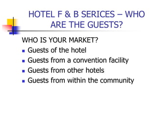 Hotel f &_b_operations_org._structure | PPTX