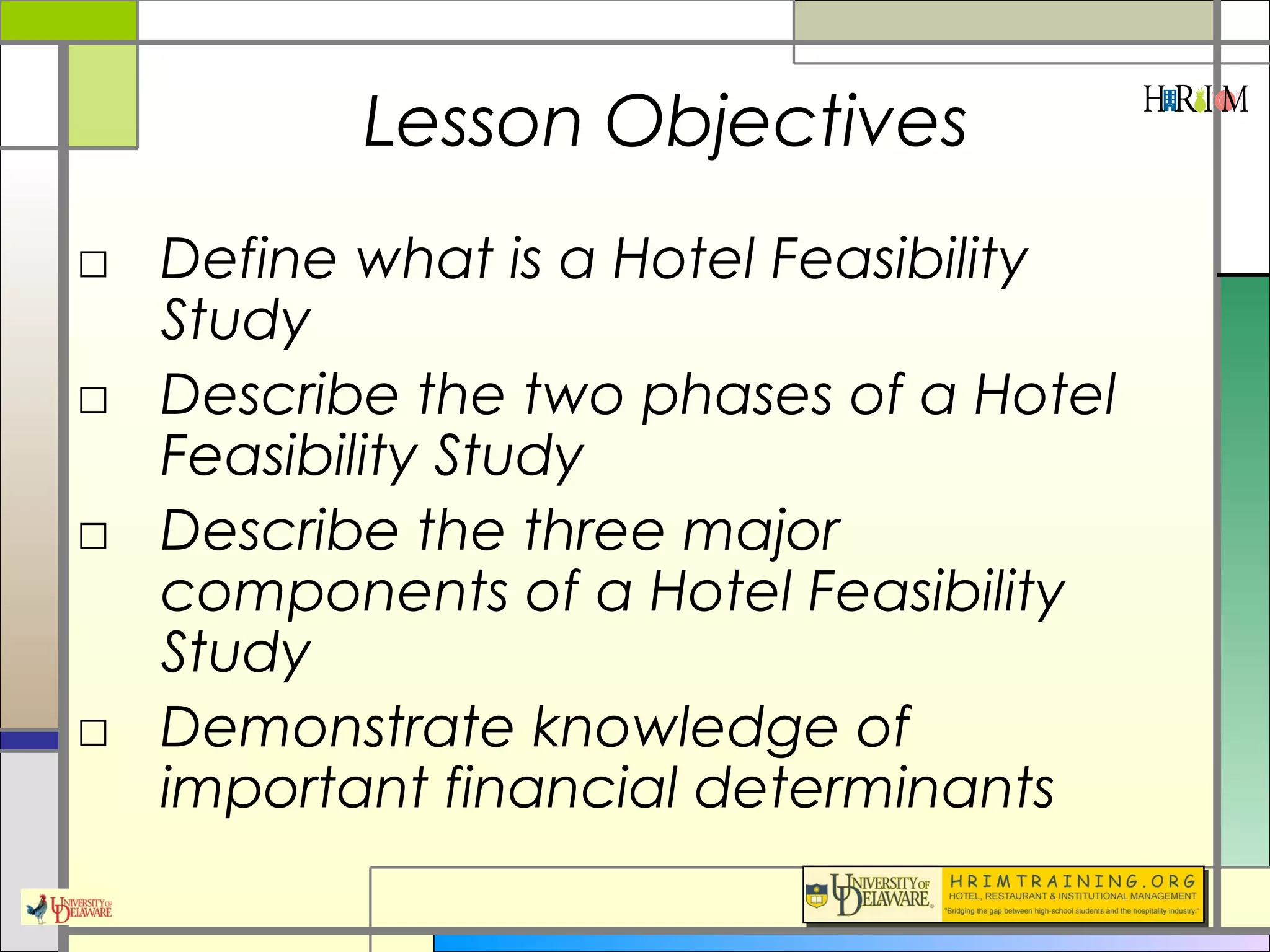 Hotel feasibility studies | PPT