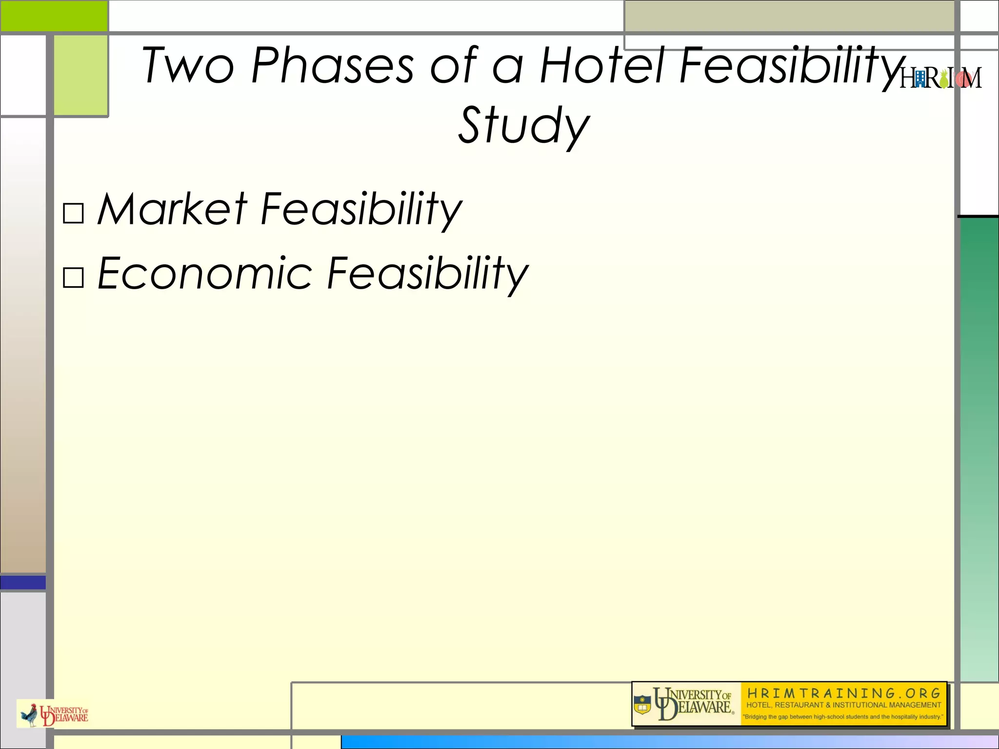 Hotel feasibility studies | PPT
