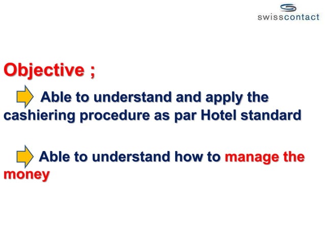 Hotel fo front office cashiering procedure | PPTX | Credit Cards ...