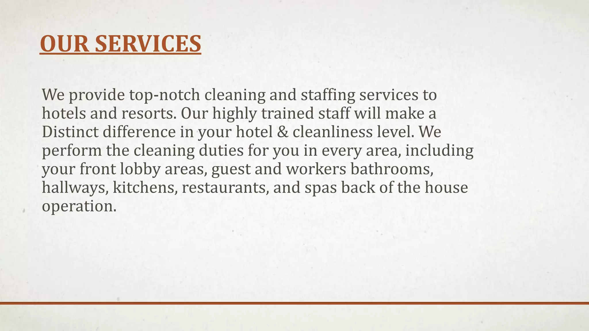 Hotel housekeeping services. ppt | PPTX