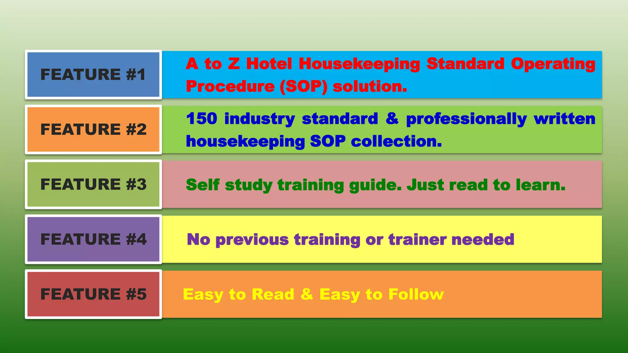 Hotel Housekeeping Training Manual | PPSX