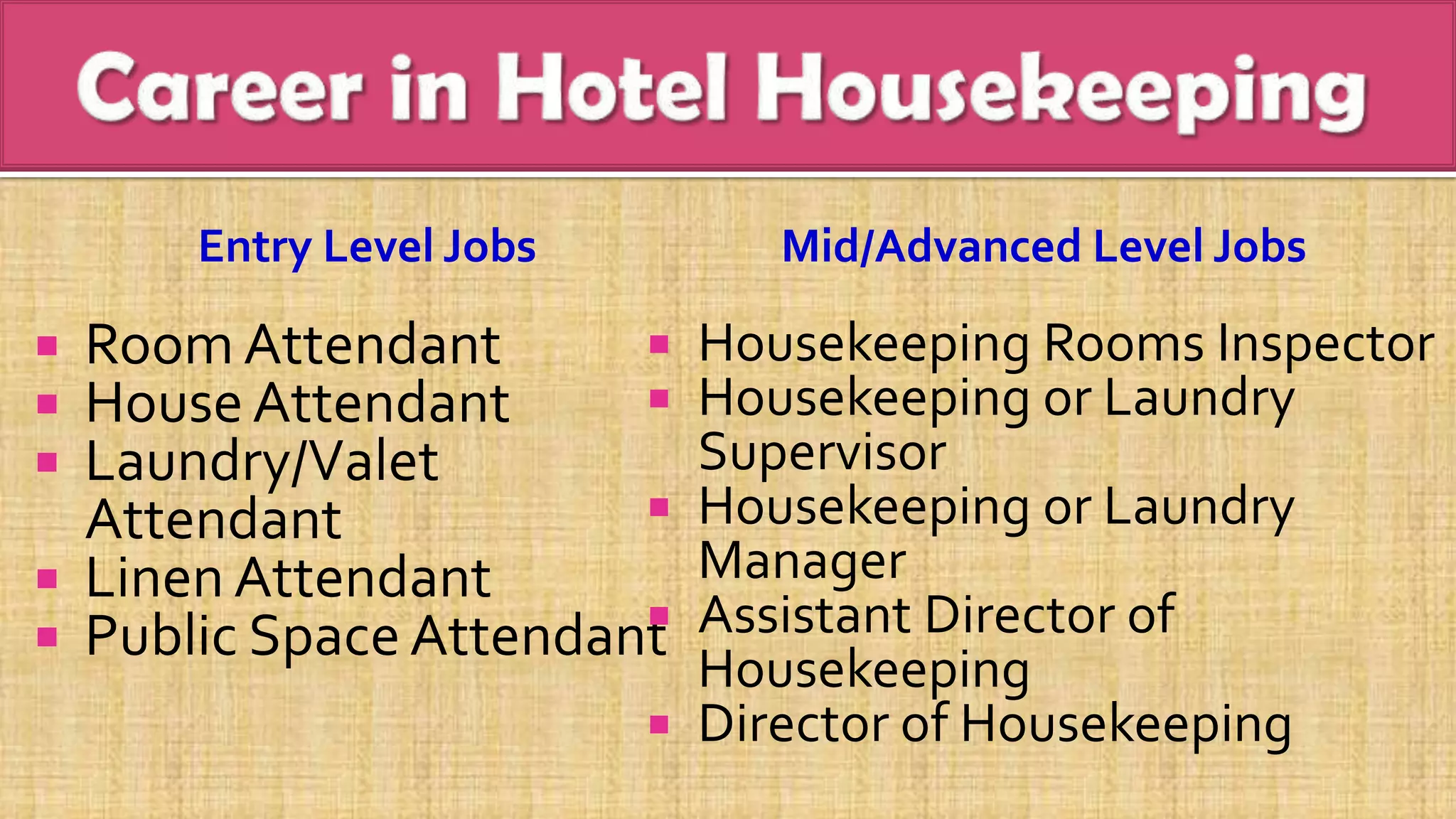 Hotel Housekeeping Training Manual | PPSX | Hospitality Industry ...