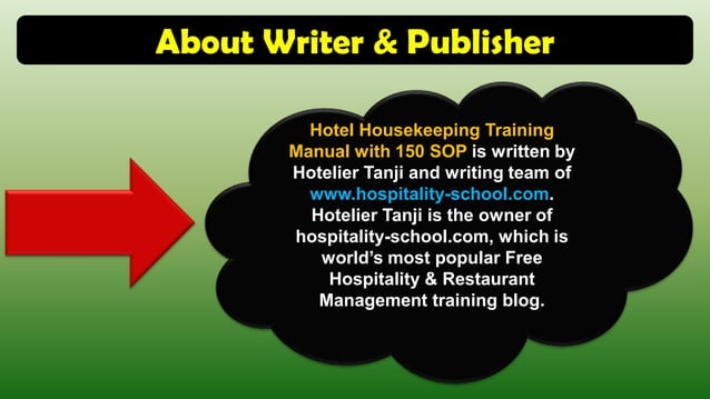 Hotel Housekeeping Training Manual | PPSX | Hospitality Industry ...