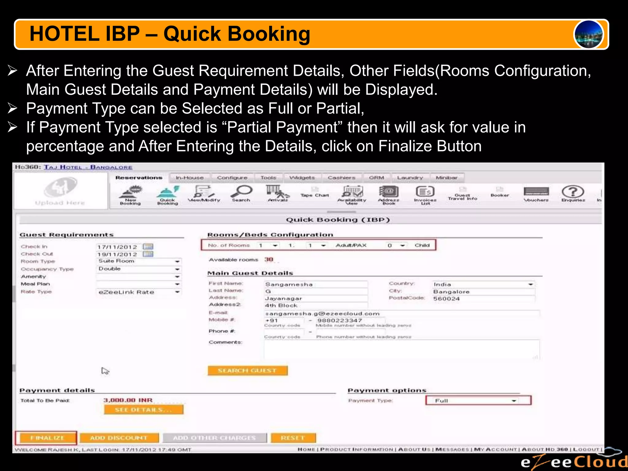 Hotel IBP - Client | PPT