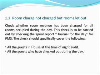 Hotel industries audit_check_list_room_revenue | PPT