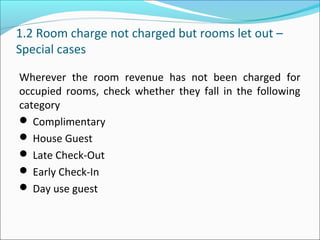 Hotel industries audit_check_list_room_revenue | PPT