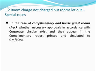 Hotel industries audit_check_list_room_revenue | PPT