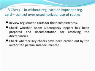 Hotel industries audit_check_list_room_revenue | PPT