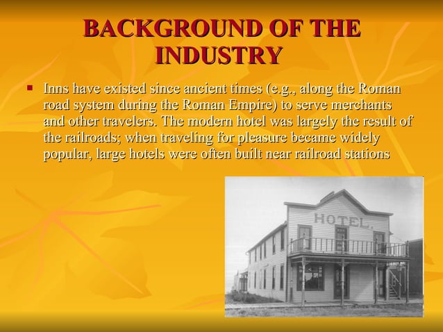 Hotel industry | PPT
