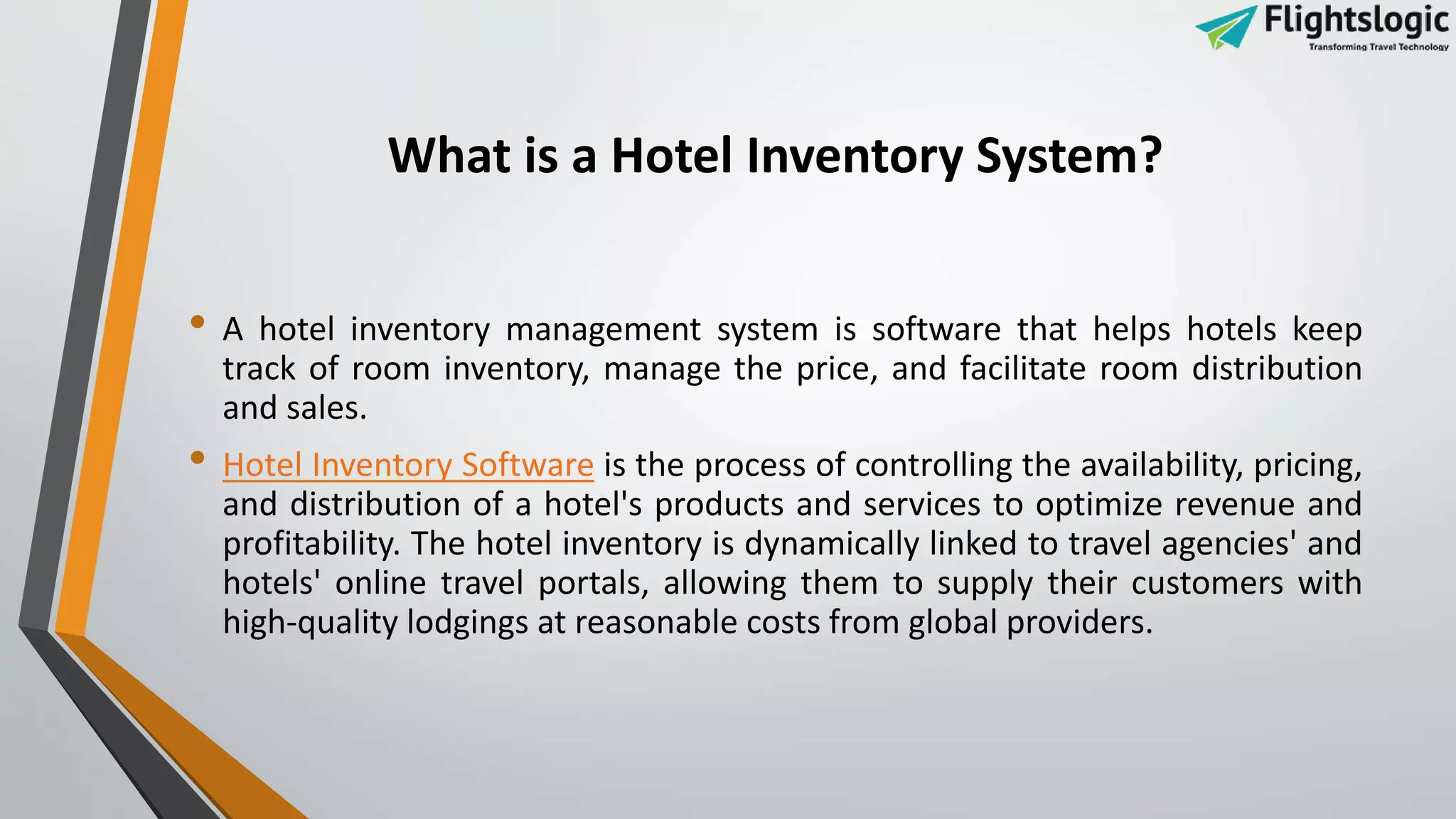 Hotel Inventory Software | PPTX