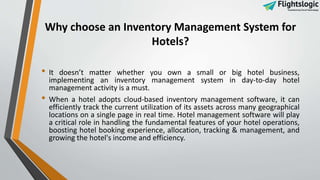 Hotel Inventory Software | PPTX