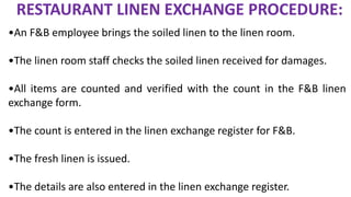 HOTEL LINEN ROOM-Efficient Linen Inventory Management in Hotel ...