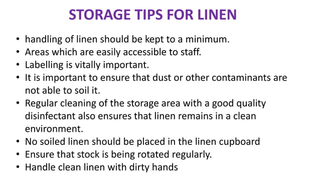 HOTEL LINEN ROOM-Efficient Linen Inventory Management in Hotel ...