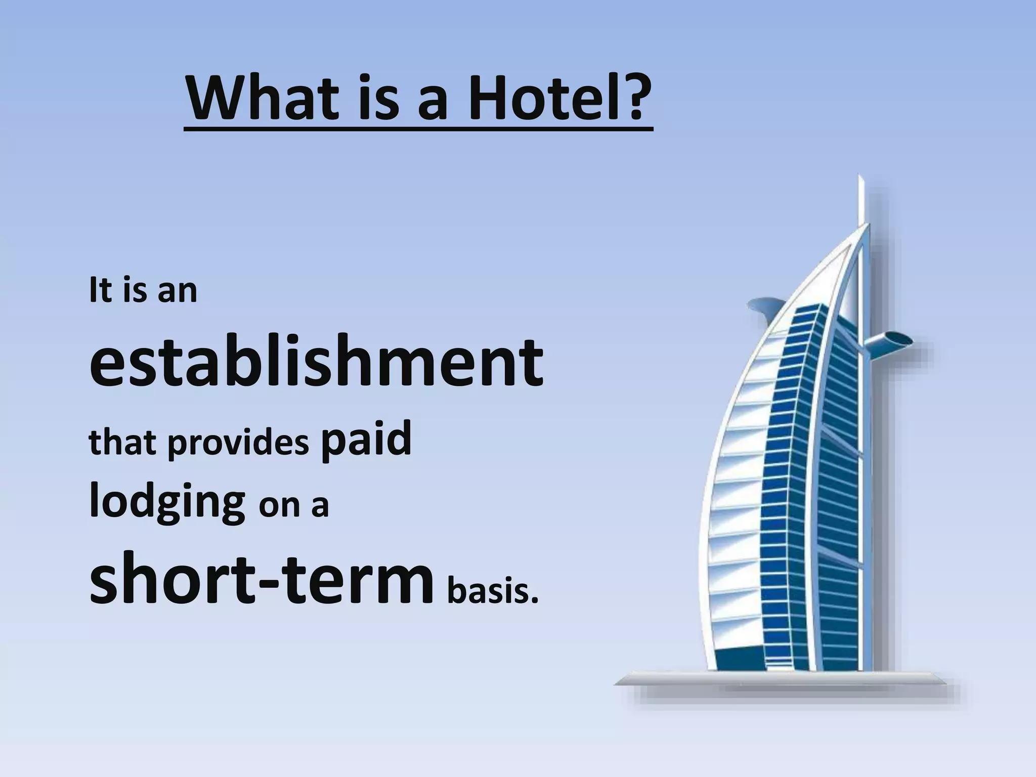 Hotel management | PPTX