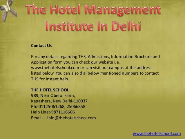 Hotel management institute in delhi Hotel management institute in delhi