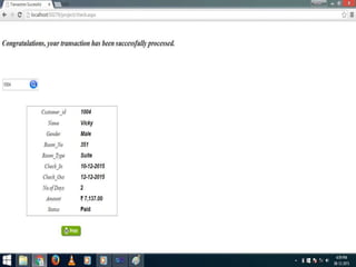 Hotel Management_MiniProject | PPT
