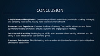 hotel management ppt.pptx hotel management ppt it is a web development ...