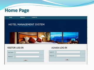 Hotel management system presentation | PPTX