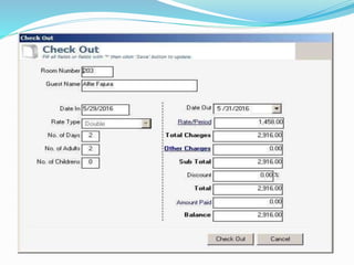 Hotel management system presentation | PPTX