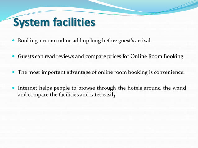 Hotel management system presentation | PPTX