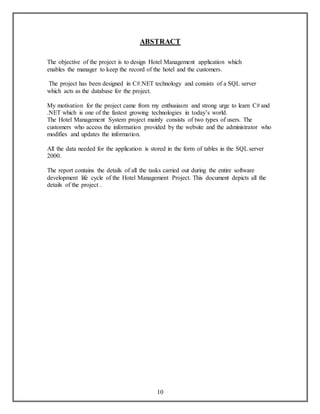 Hotel management report | DOC