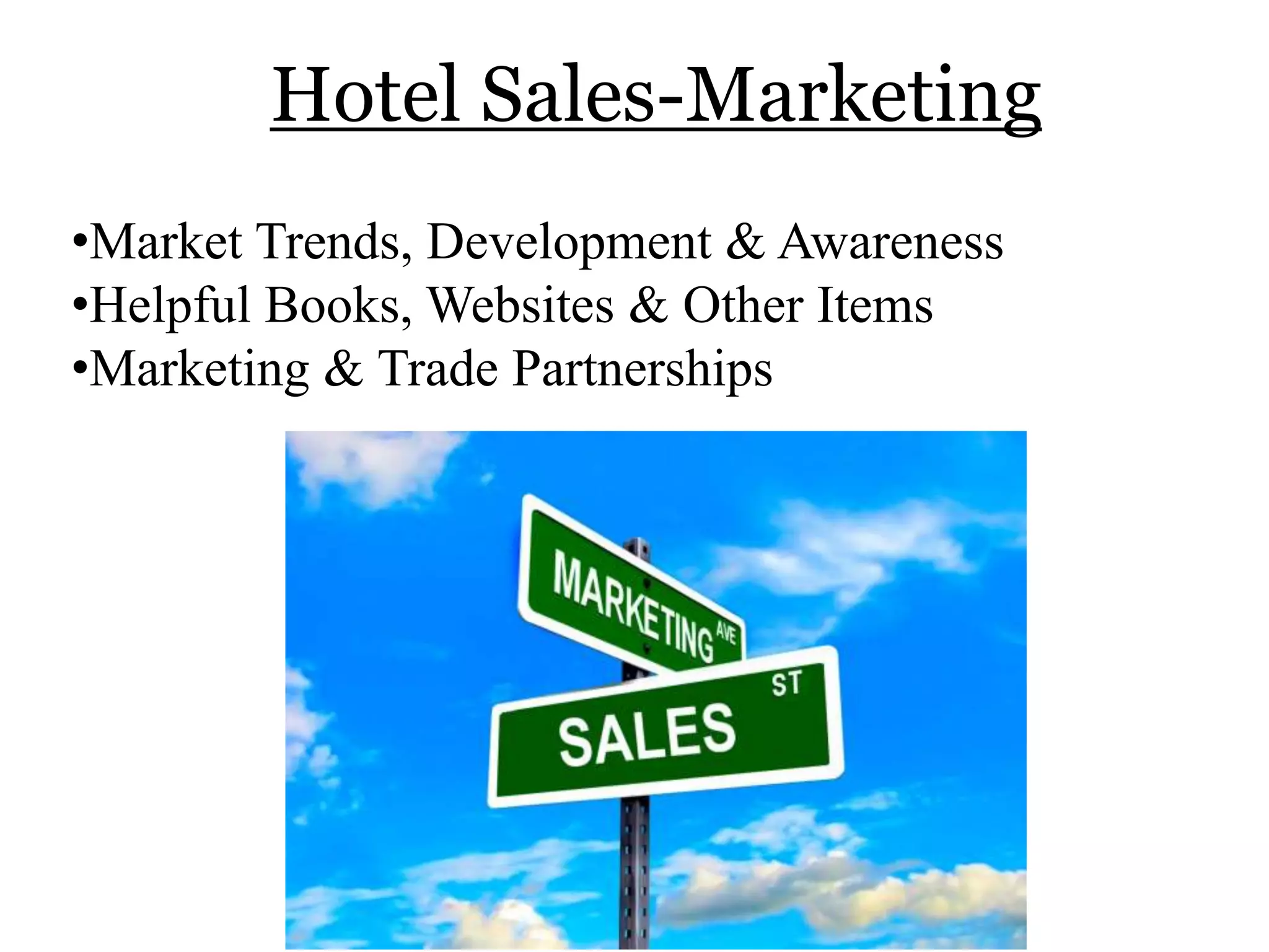 Hotel Sales & Marketing | PPTX