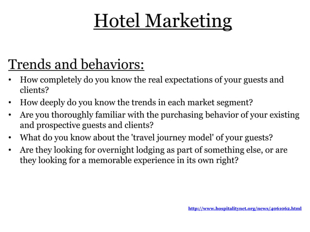 Hotel Sales & Marketing | PPTX | Marketing and Advertising | Business