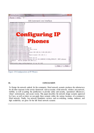 Hotel network scenario implementation by using cisco packet tracer | DOCX