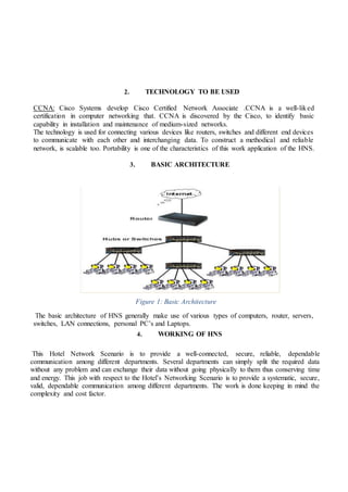 Hotel network scenario implementation by using cisco packet tracer | DOCX