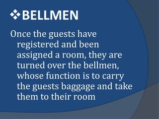 Hotel operation front office | PPTX