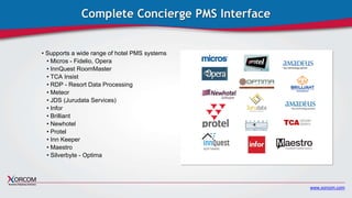 Hotel PBX, Hotel Phone System by Xorcom - presentation | PPTX ...